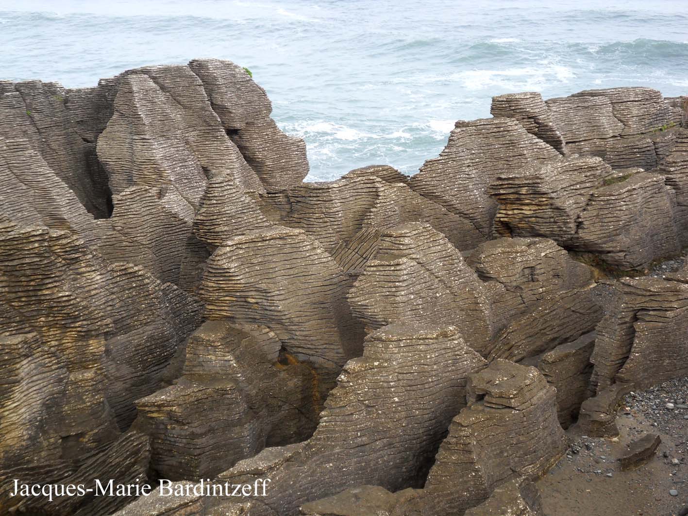 Pancake Rocks, Nouvelle-Zélande, par Jacques-Marie Bardintzeff