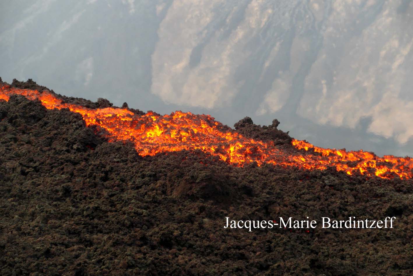 coulée de lave, par Jacques-Marie Bardintzeff