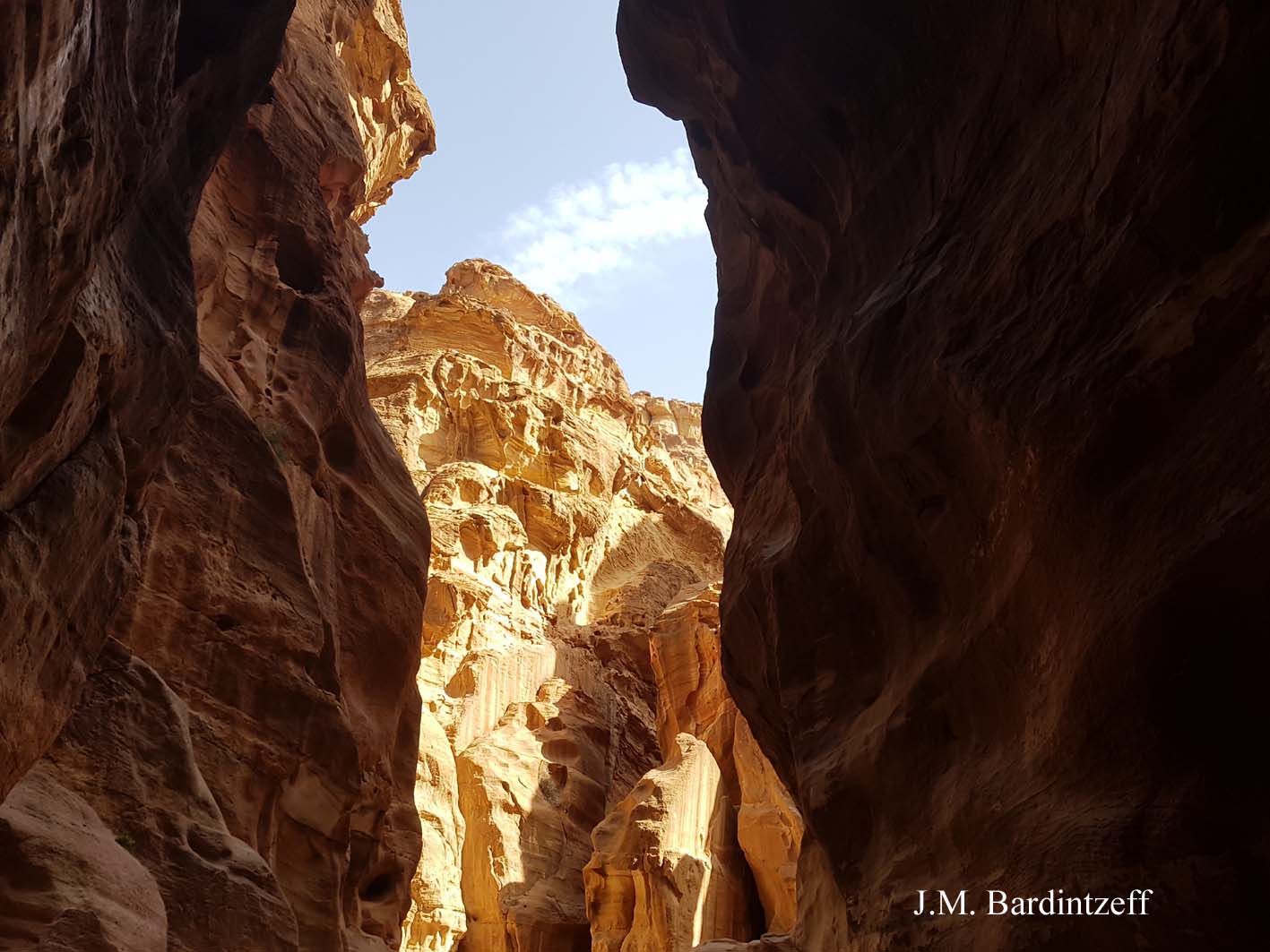 Le « Siq » de Pétra, Jordanie, par Jacques-Marie Bardintzeff