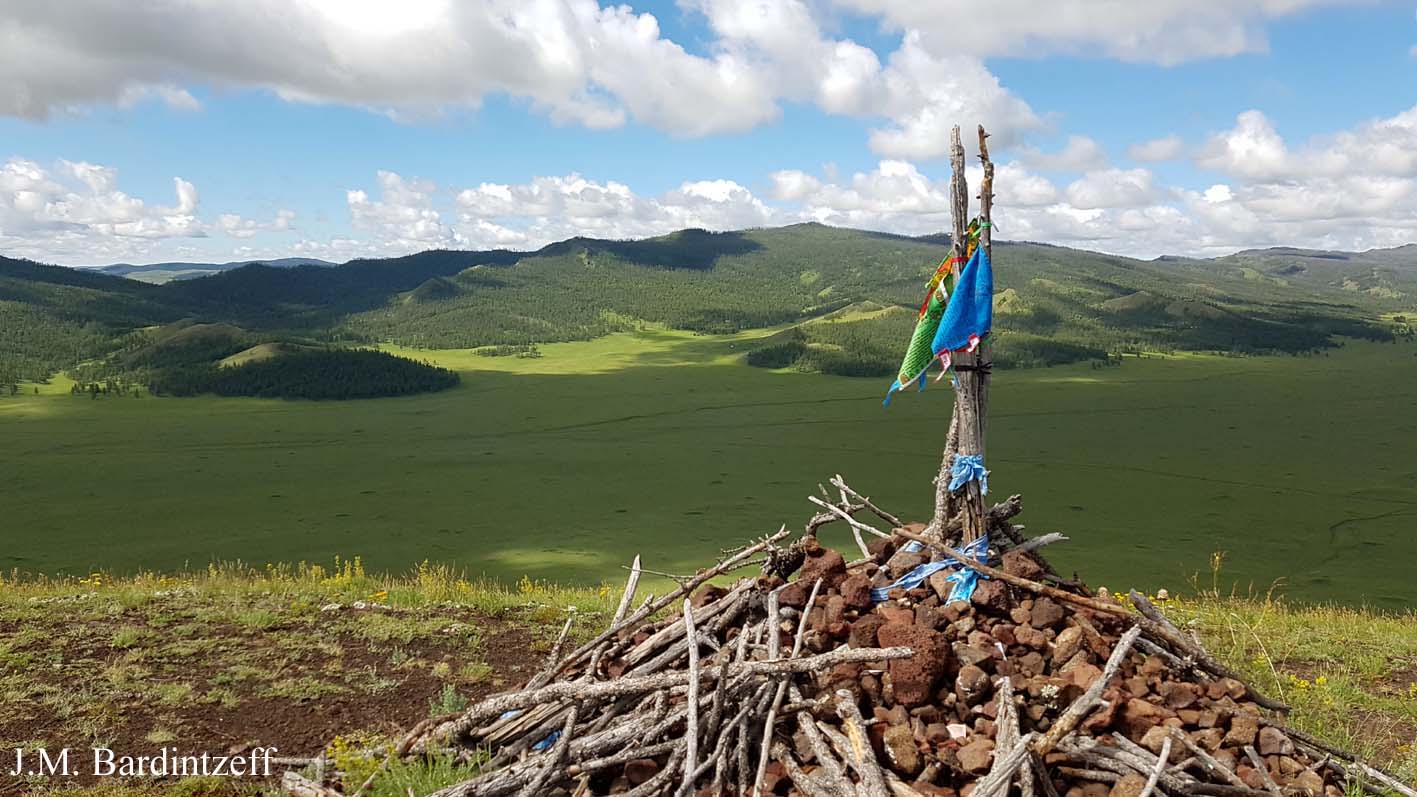 Ovoo en Mongolie, par Jacques-Marie Bardintzeff