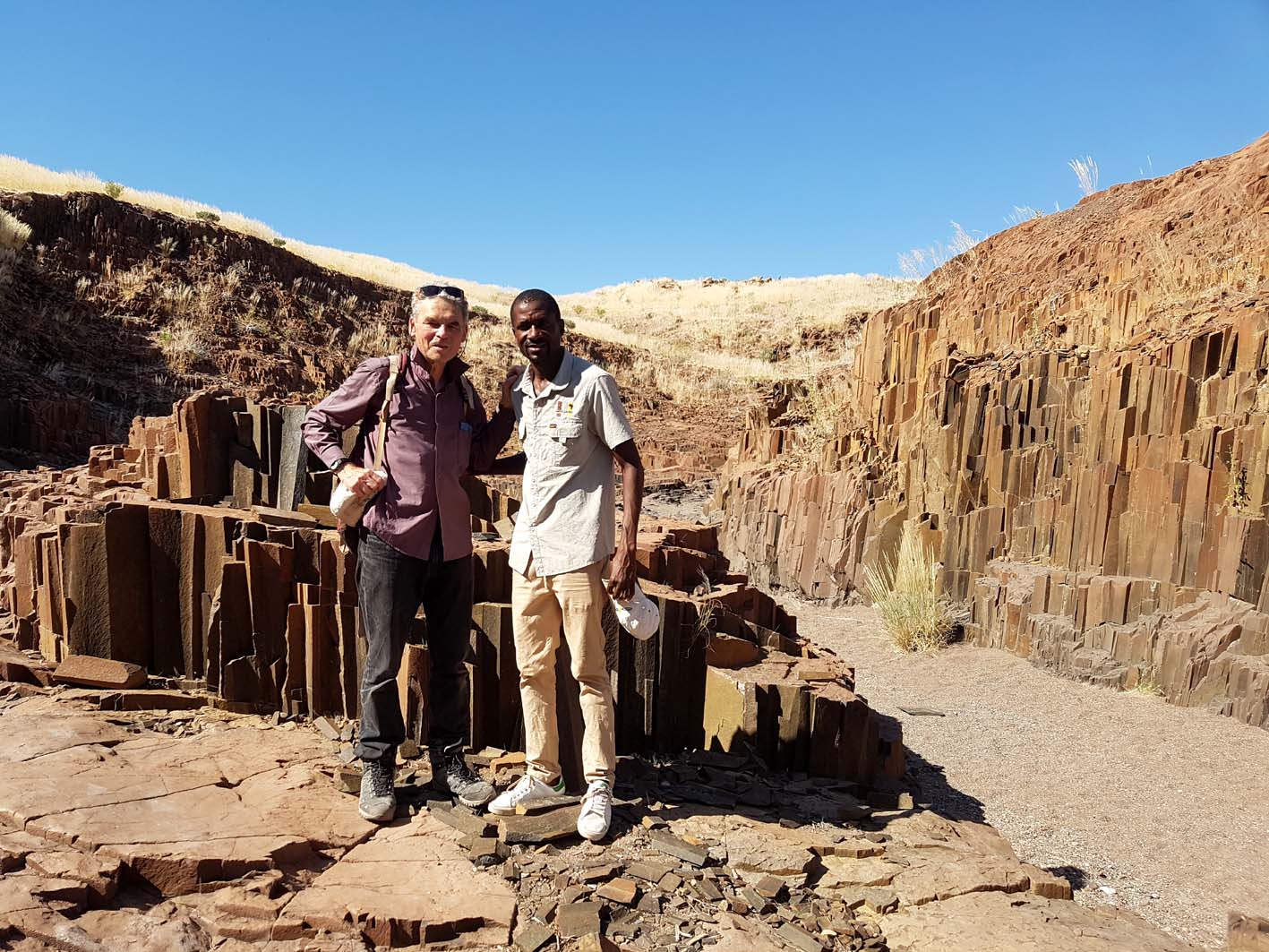 Orgues volcaniques en Namibie, par Jacques-Marie Bardintzeff