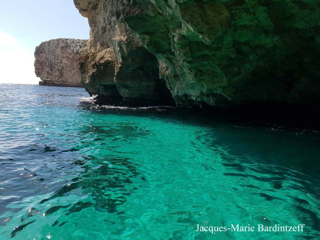 Mer turquoise à Malte, par Jacques-Marie Bardintzeff