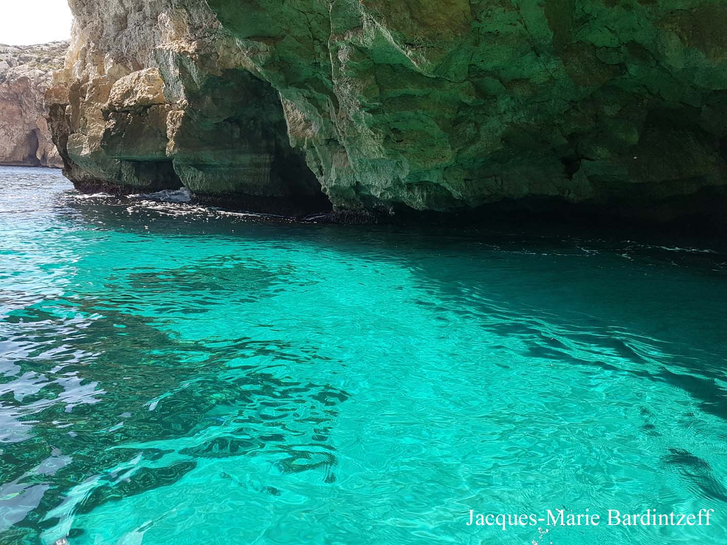 Mer turquoise à Malte, par Jacques-Marie Bardintzeff