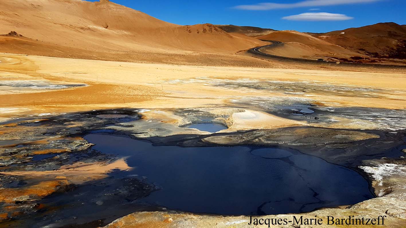Zone géothermale de Namafjall Hverir en Islande, par Jacques-Marie ...