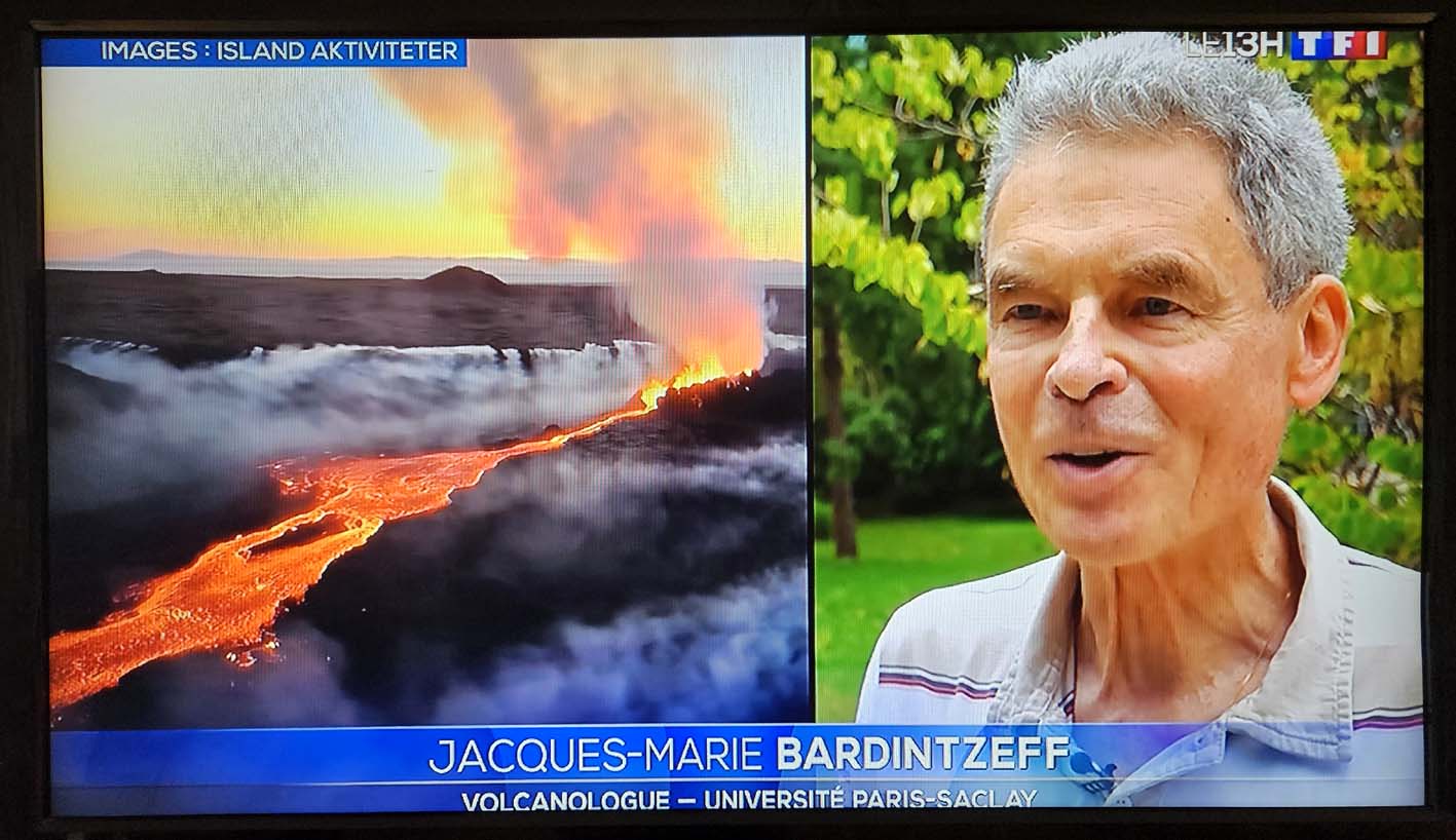 L‘éruption islandaise sur TF1, par Jacques-Marie Bardintzeff