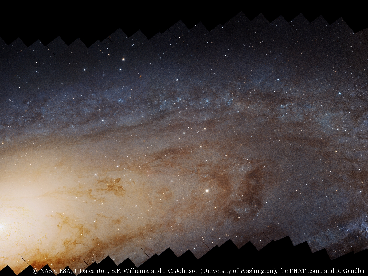 Le télescope Hubble zoome sur la galaxie d'Andromède