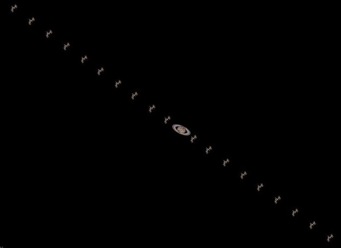En vidéo : l'incroyable transit de l'ISS devant Saturne