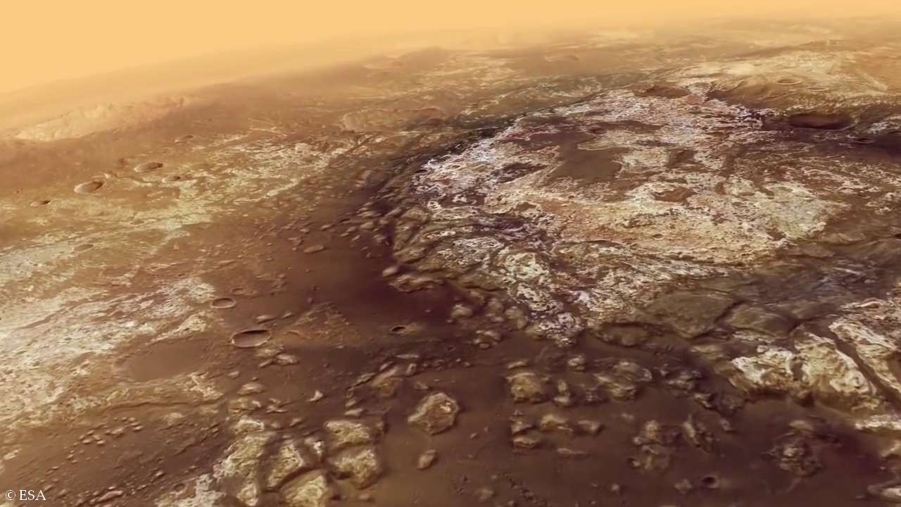 En vidéo : l'orbiteur Mars Express survole Mawrth Vallis