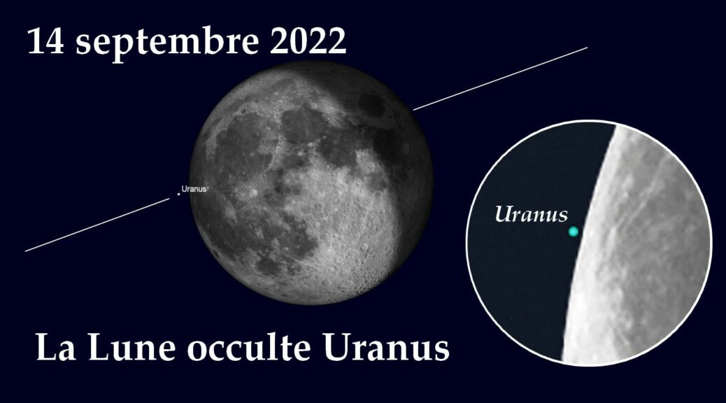 Exceptionnel : le 14 septembre 2022, la Lune occulte Uranus