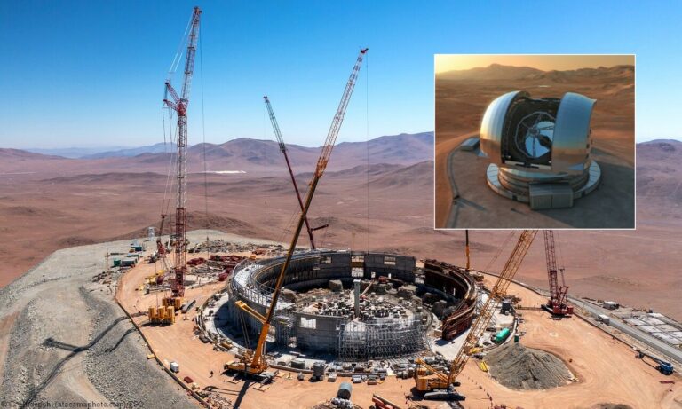 Télescope géant européen : l'E-ELT sort de terre