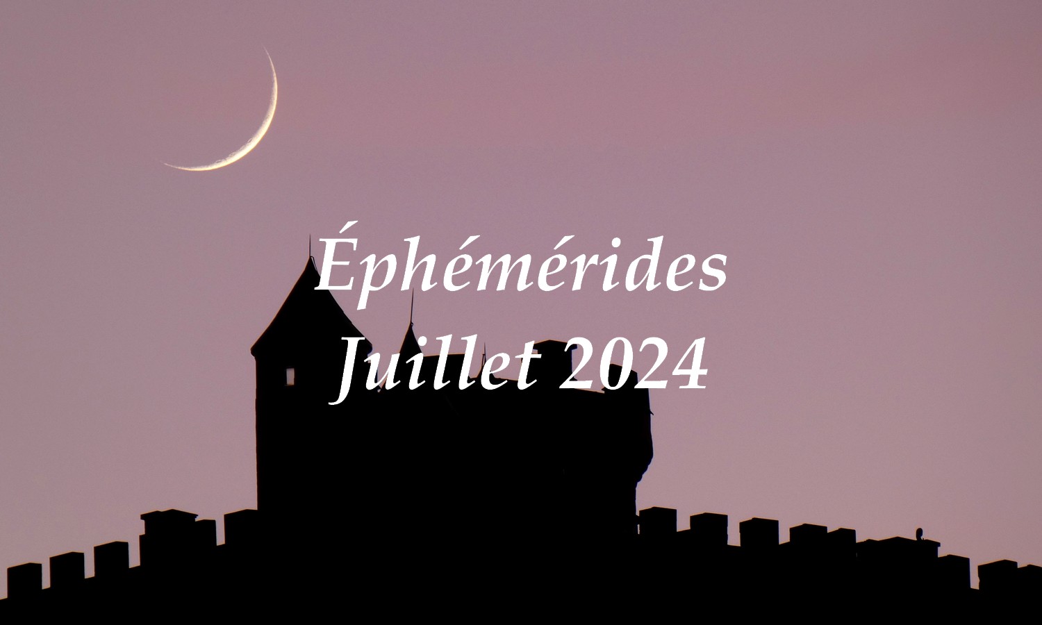 Éphémérides : le ciel du mois de juillet 2024
